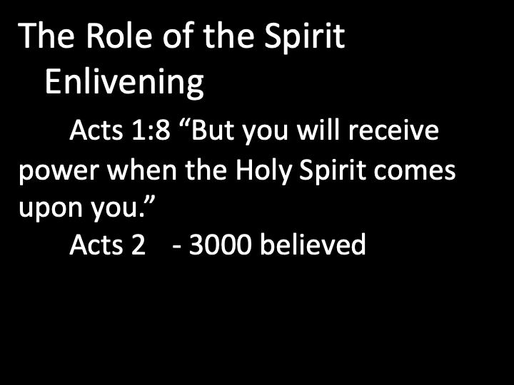 Preaching, Preparation, & Presentation: Slides: Session 34 The Role of the Spirit | CLI